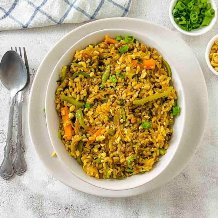 Brown Rice and Lentil Stir Fry: Effortless Weeknight Meal (Easy Prep)