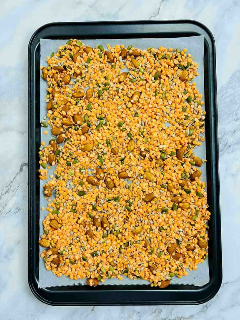Lentil Trail Mix Recipe (High-Protein Sweet and Crunchy Homemade Snack)
