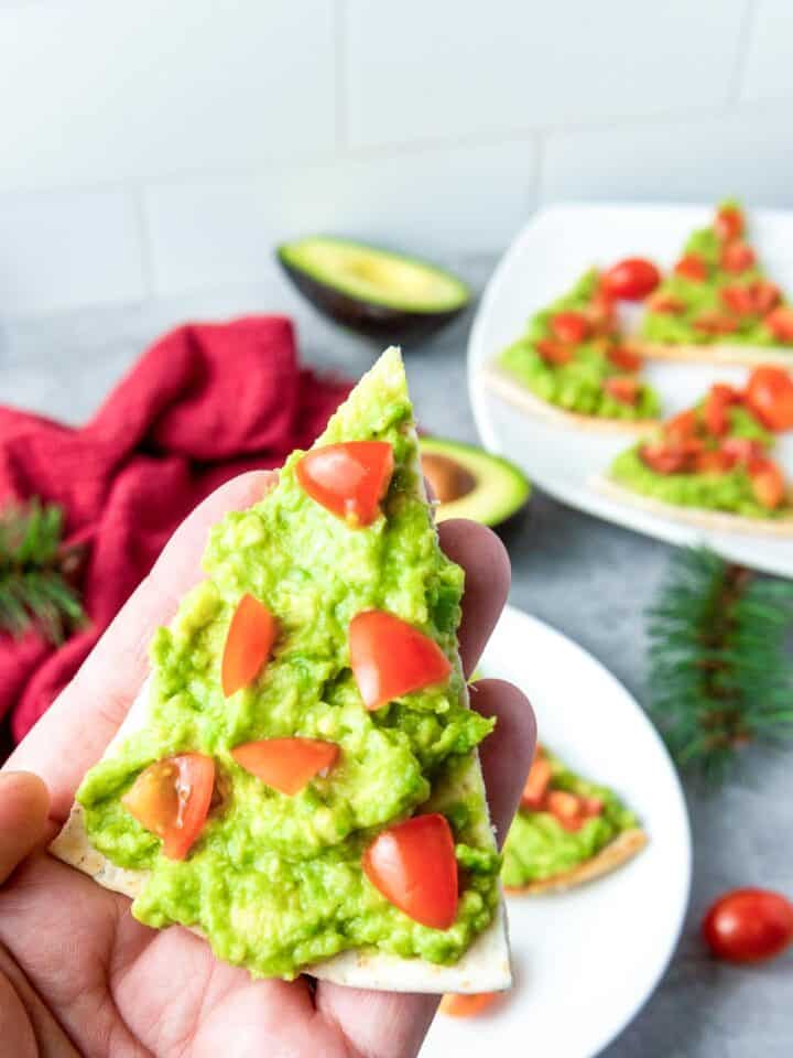 Christmas Avocado Pita Tree: Easy and Festive Holiday Appetizer