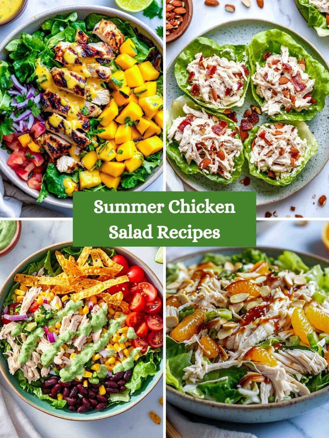 15 Summer Chicken Salads For Hot Days (Perfect for Lunch or Dinner)