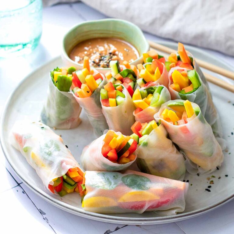 Rainbow Veggies Rice Paper Rolls: These Vietnamese Spring Rolls Are ...