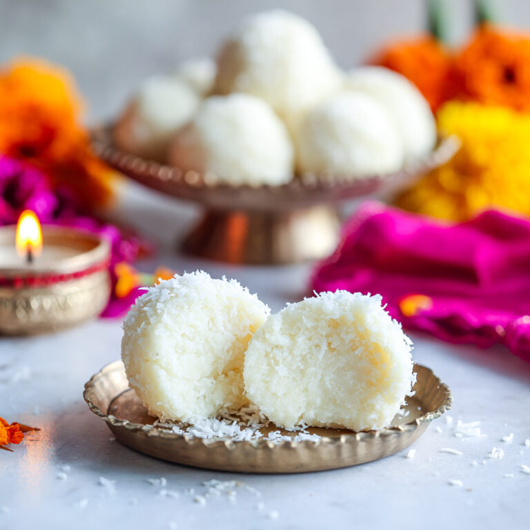 Coconut Ladoo with Condensed Milk in Just 15 Minutes