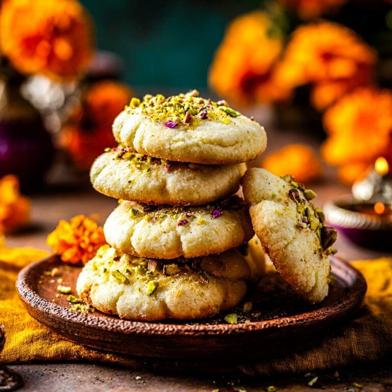 Nankhatai Cookies (Soft and Buttery Indian Shortbread)