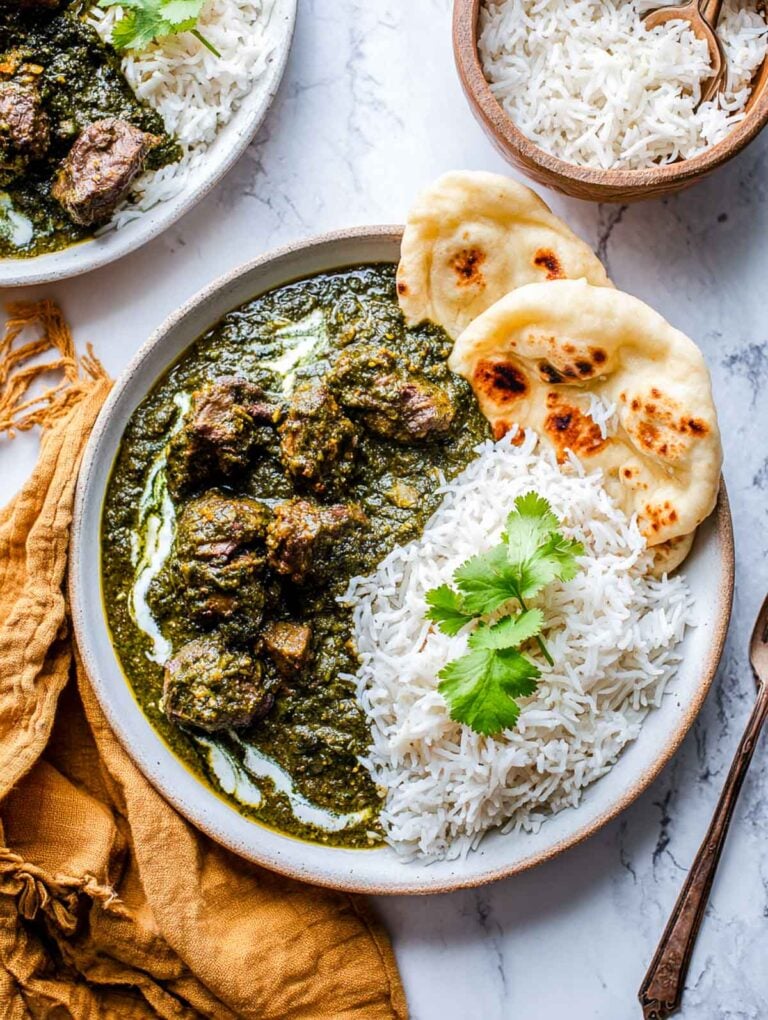 Lamb Palak (Saag Gosht): Indian Lamb and Spinach Curry Recipe