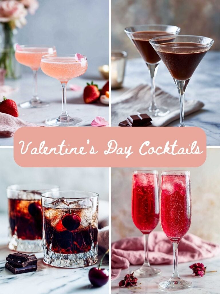 15 Valentine’s Day Cocktails (Easy Romantic Drinks for Date Night at Home)