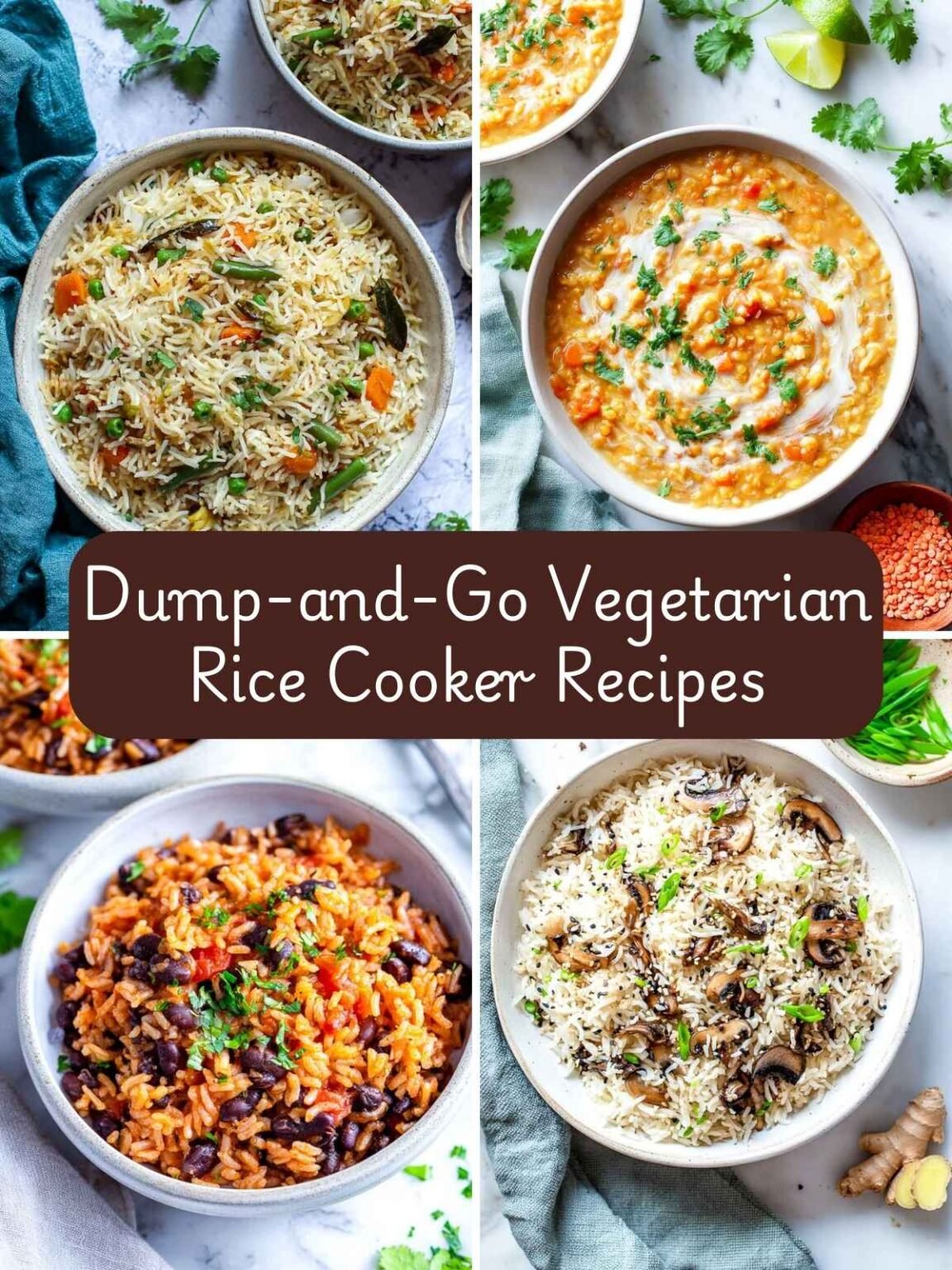 20 Vegetarian Dump-and-Go Rice Cooker Recipes for Easy Weeknight Meals