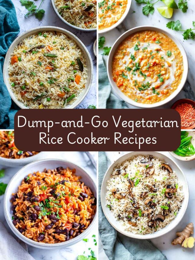 20 Vegetarian Dump-and-Go Rice Cooker Recipes for Easy Weeknight Meals
